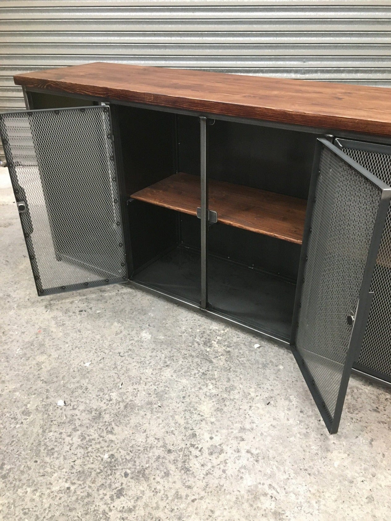 RSD Furniture Industrial sideboard with Drinks Cooler - Drinks Cabinet — epicmancave.com