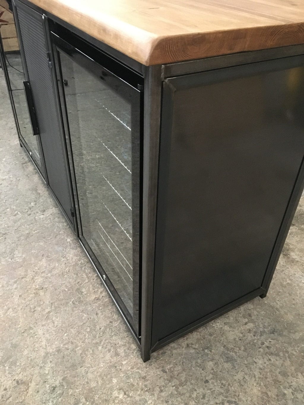 RSD Furniture Industrial sideboard with fridge - Drinks Cabinet - Home — epicmancave.com